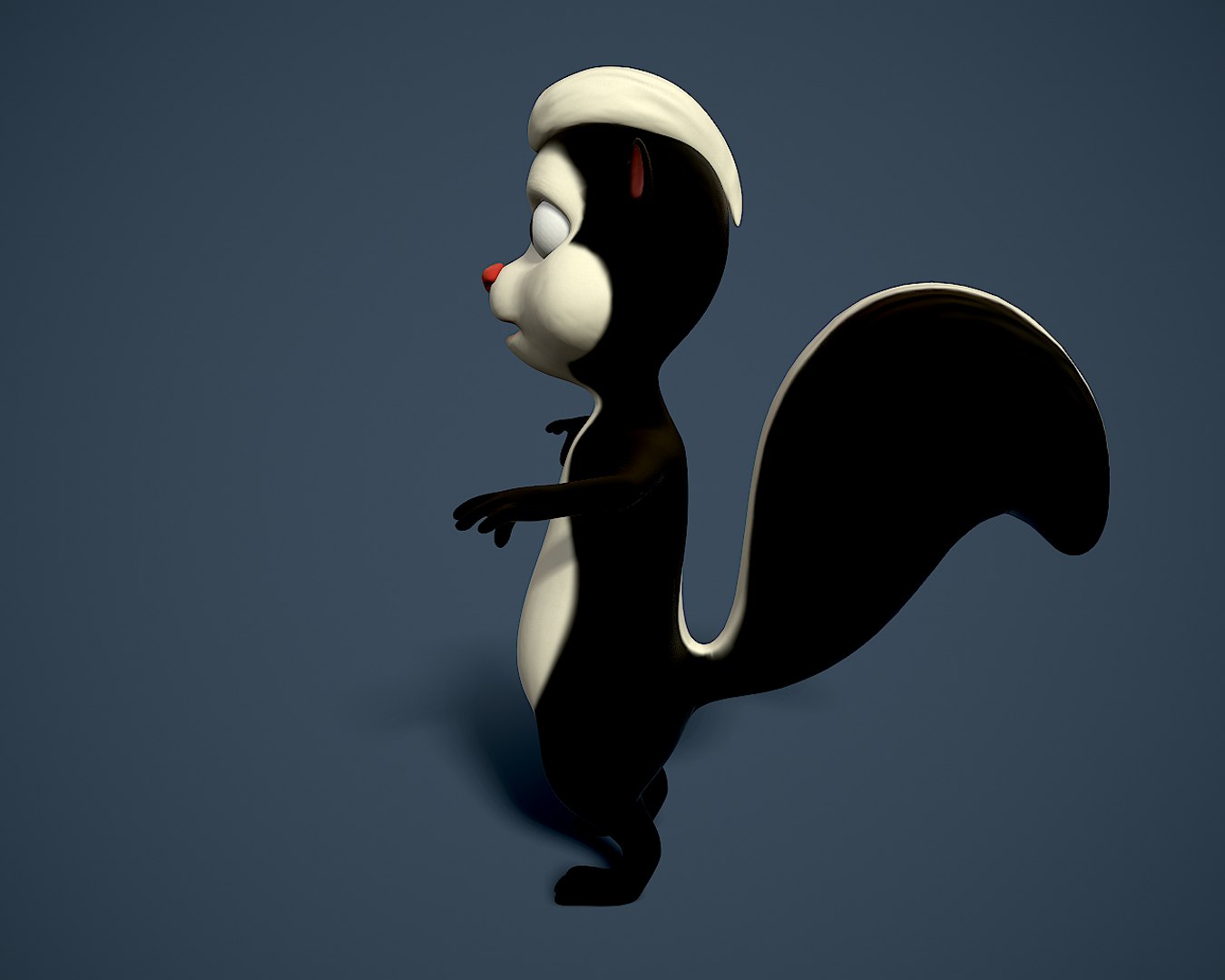Cartoon Polecat 3D - TurboSquid 1802175