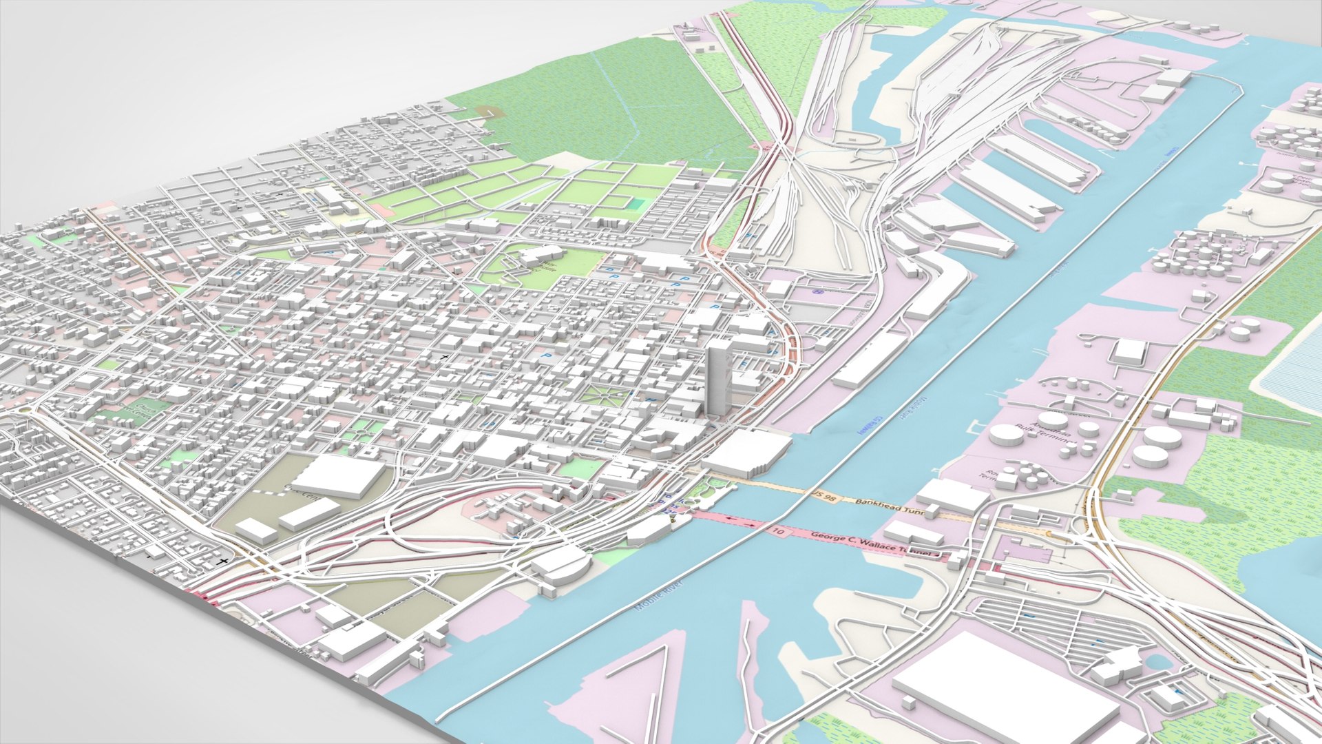 Cityscape Mobile United States 3D Model - TurboSquid 2367016