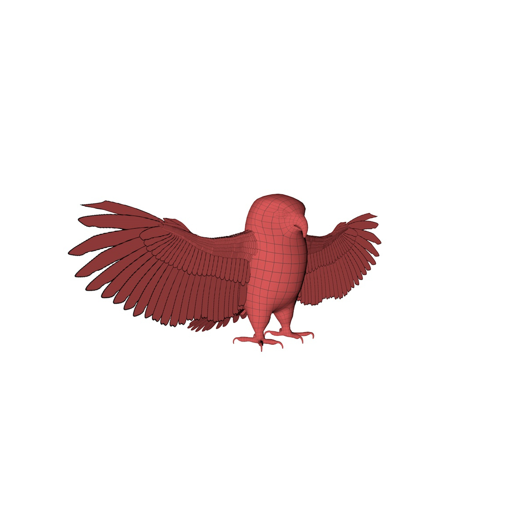 3D Mesh Owl Model - TurboSquid 1660586