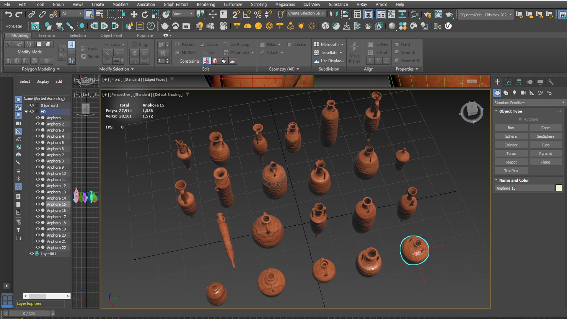 3D 22 PBR Amphorae - TurboSquid 2138739