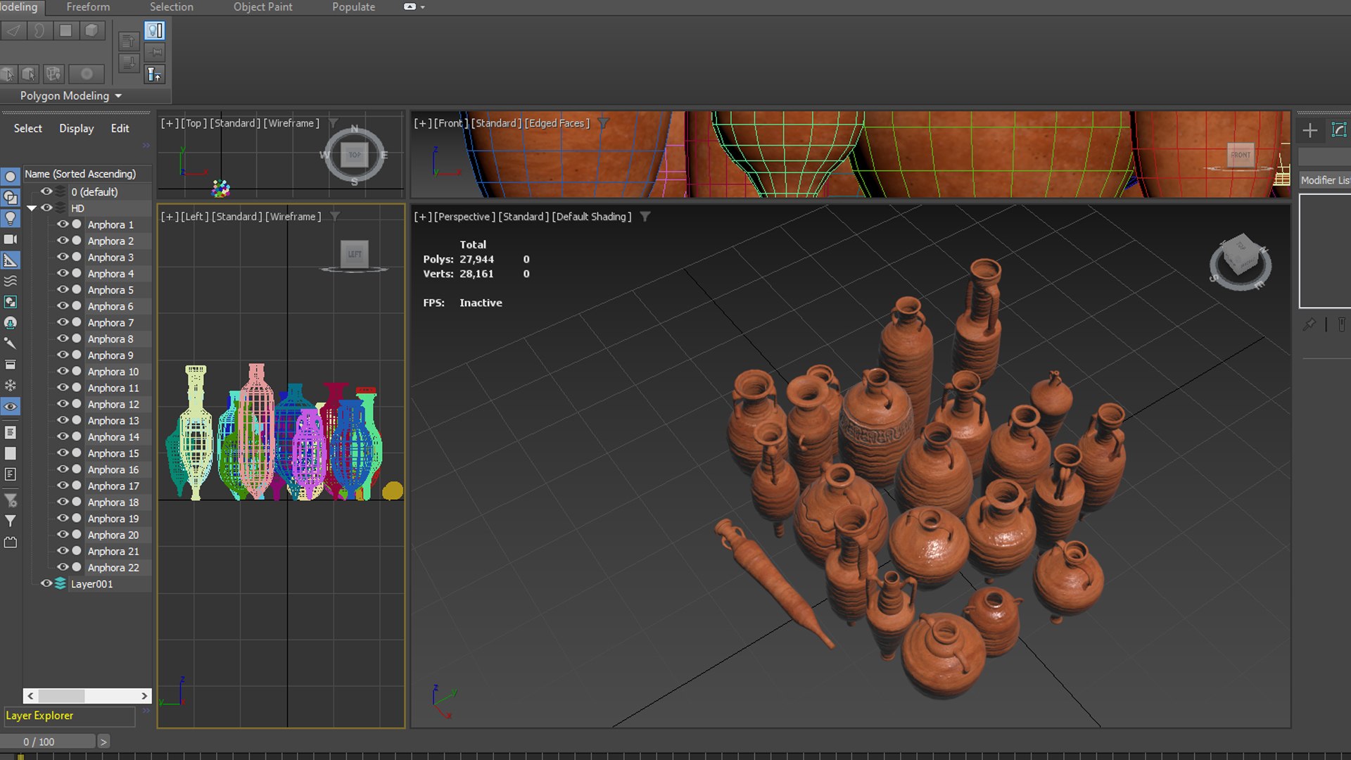 3D 22 PBR Amphorae - TurboSquid 2138739