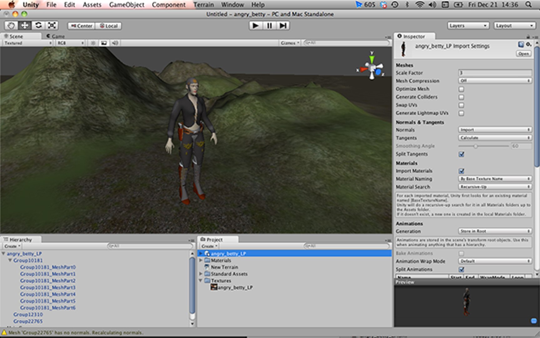 3d angry betty model