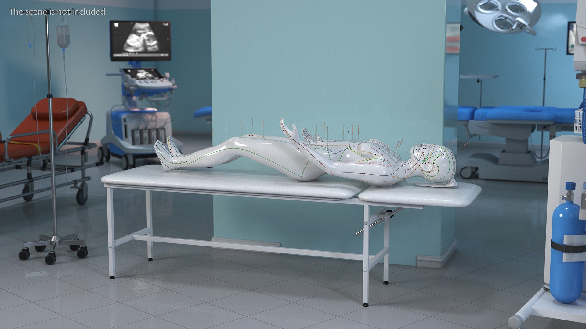 Female Acupuncture Mannequin On The Couch 3D Model - TurboSquid 2252650
