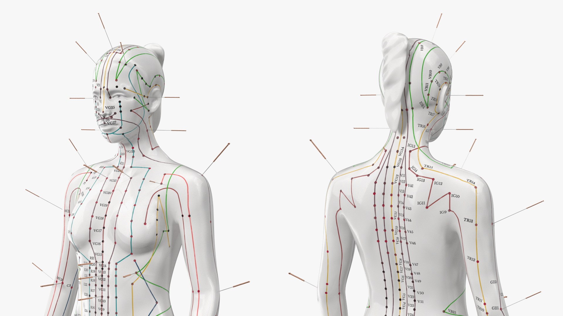 Female Acupuncture Mannequin On The Couch 3D Model - TurboSquid 2252650