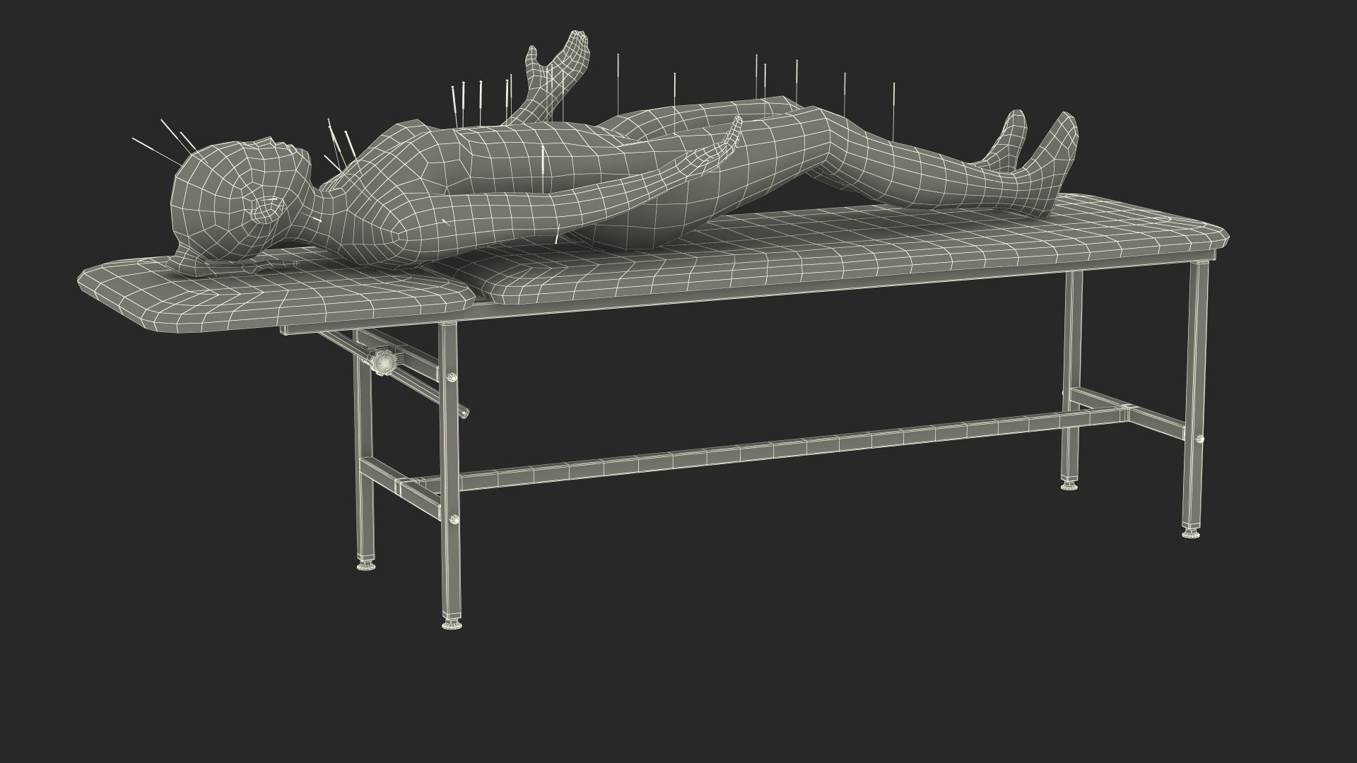 Female Acupuncture Mannequin On The Couch 3D Model - TurboSquid 2252650