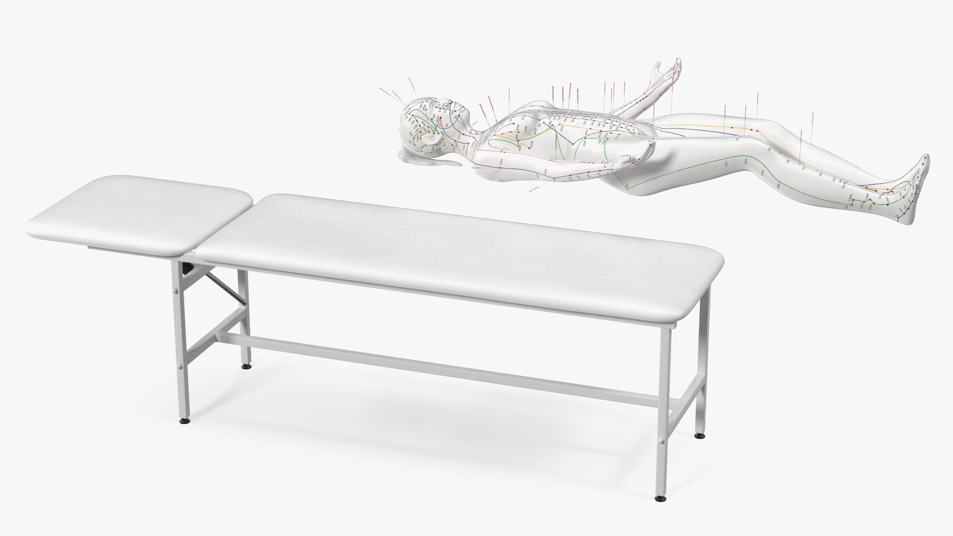 Female Acupuncture Mannequin On The Couch 3D Model - TurboSquid 2252650