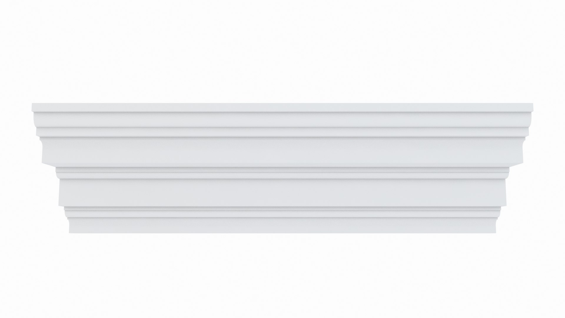 3D Model Cornice 175 Straight - TurboSquid 2030732