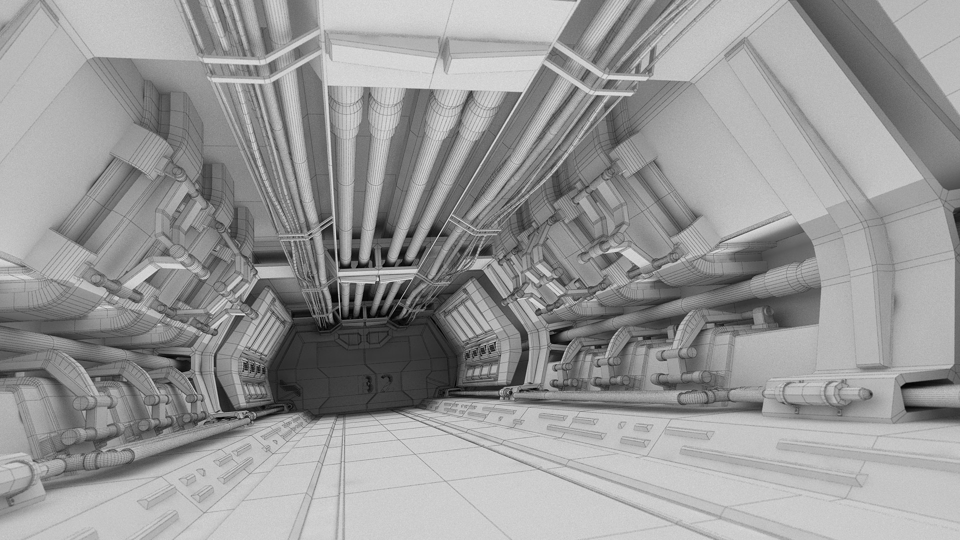 Sci-Fi Interior 3D Model - TurboSquid 1862216