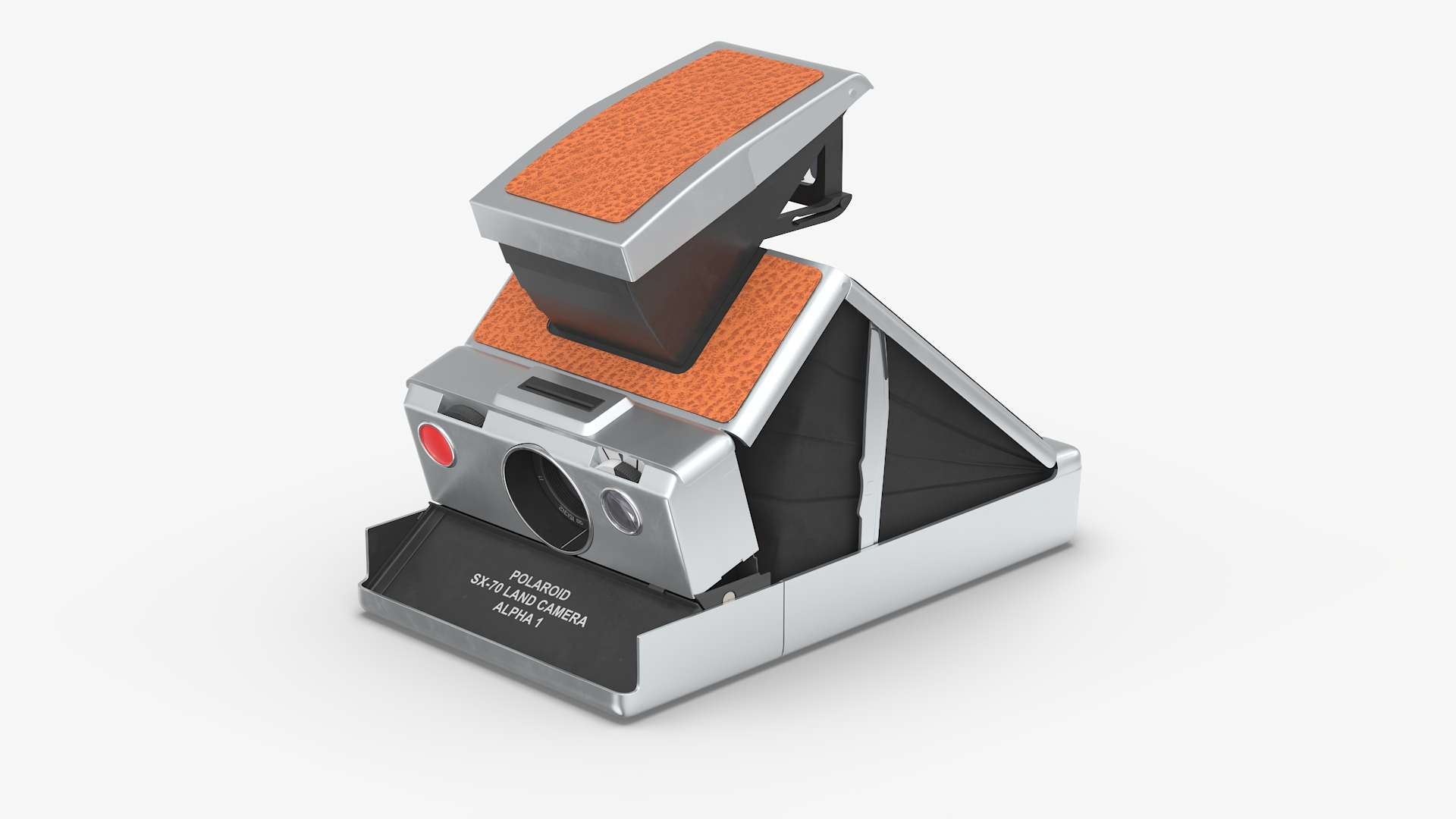 3D Model SX-70 Land Series Folding Camera Brown Rigged - TurboSquid 2471959