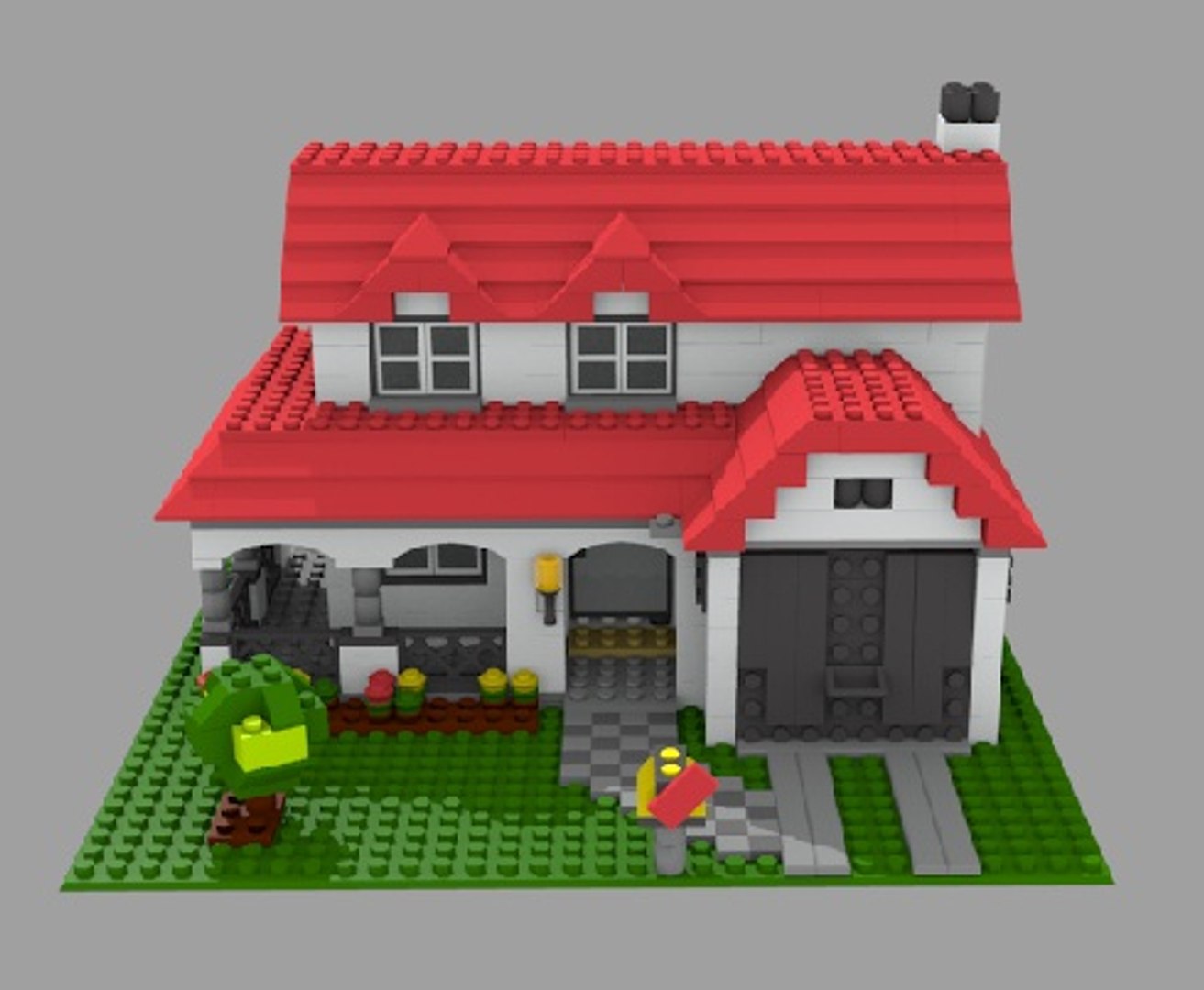 Lego House 3d Model