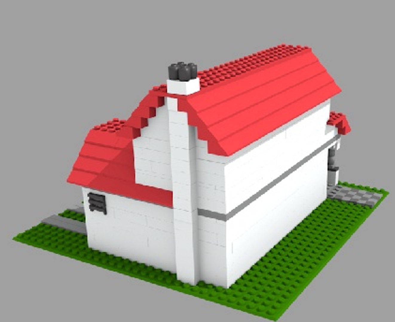 Lego House 3d Model