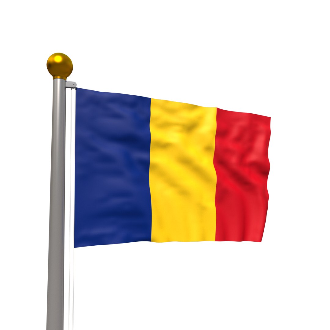 modelo 3d Bandera animada de Rumania - TurboSquid 1485490