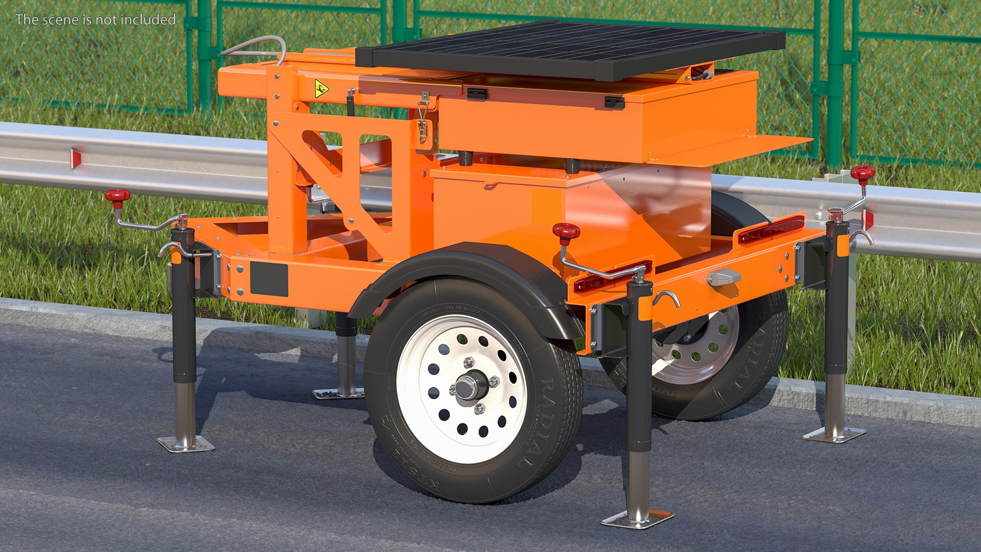 3D model mobile speed display trailer - TurboSquid 1631532