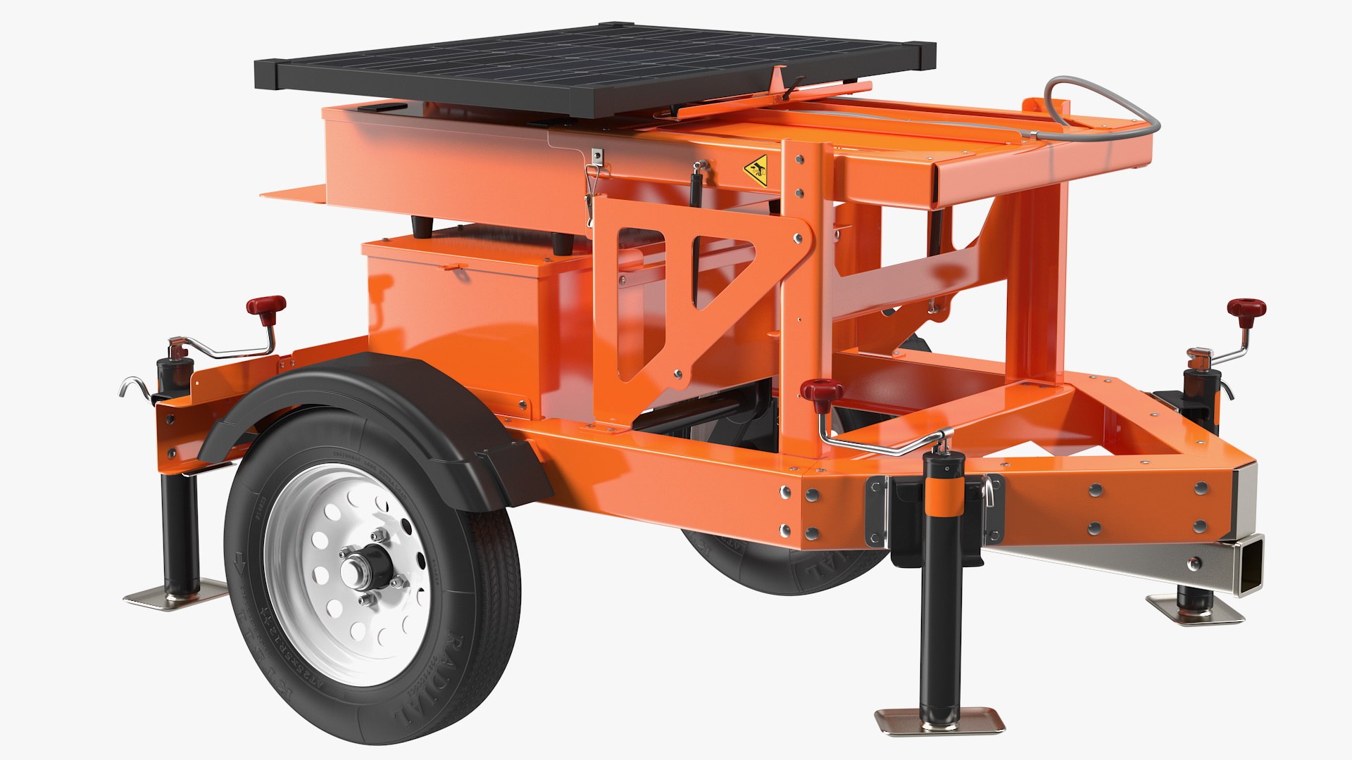 3D model mobile speed display trailer - TurboSquid 1631532