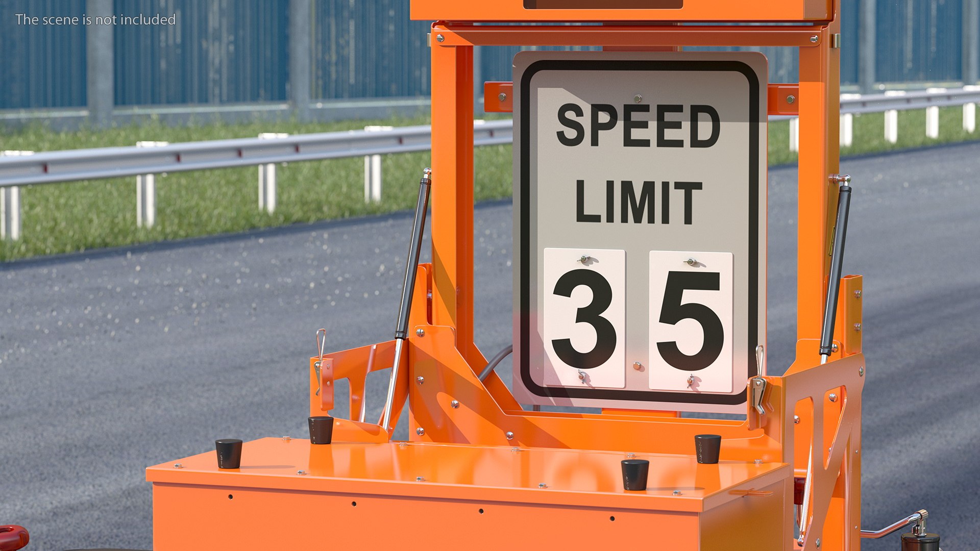 3D model mobile speed display trailer - TurboSquid 1631532