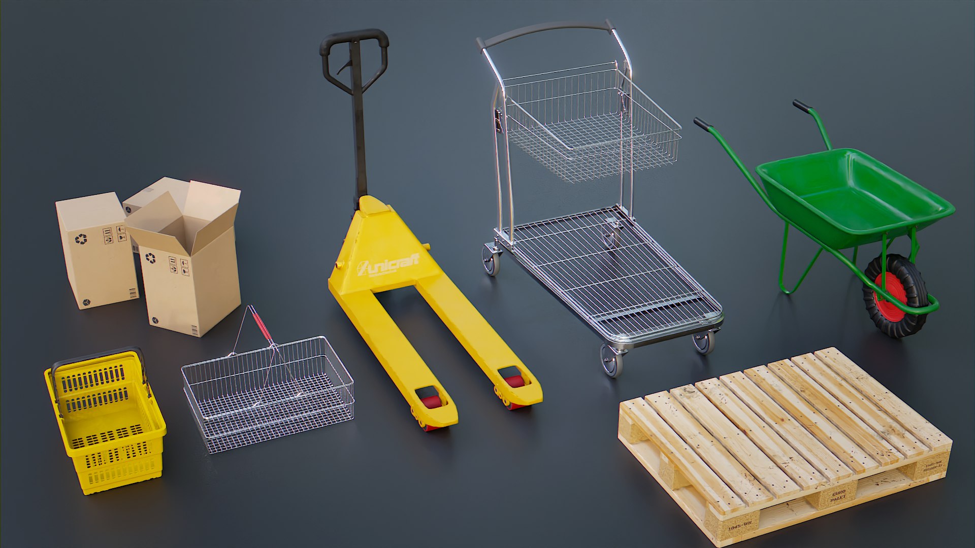 Shopping Elements 3D Model - TurboSquid 1827480