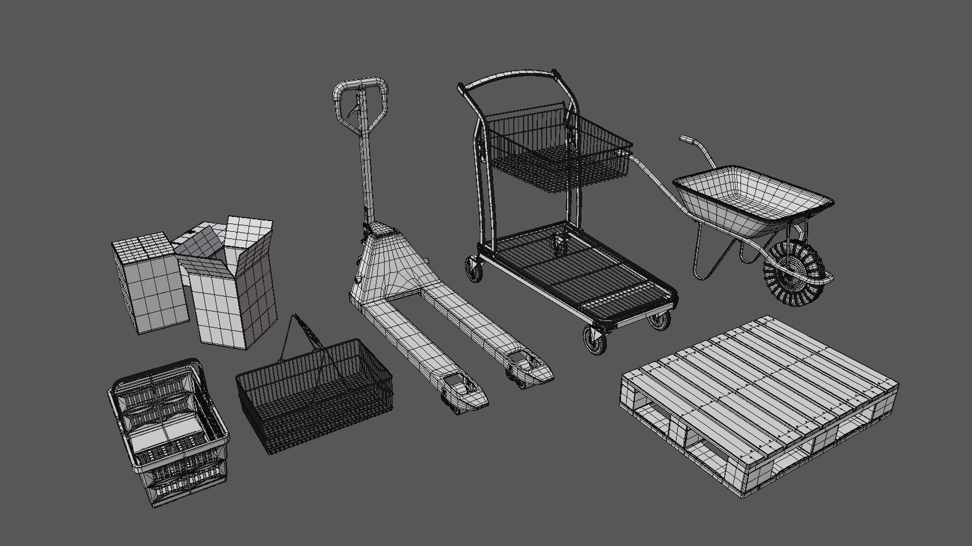 Shopping Elements 3D Model - TurboSquid 1827480