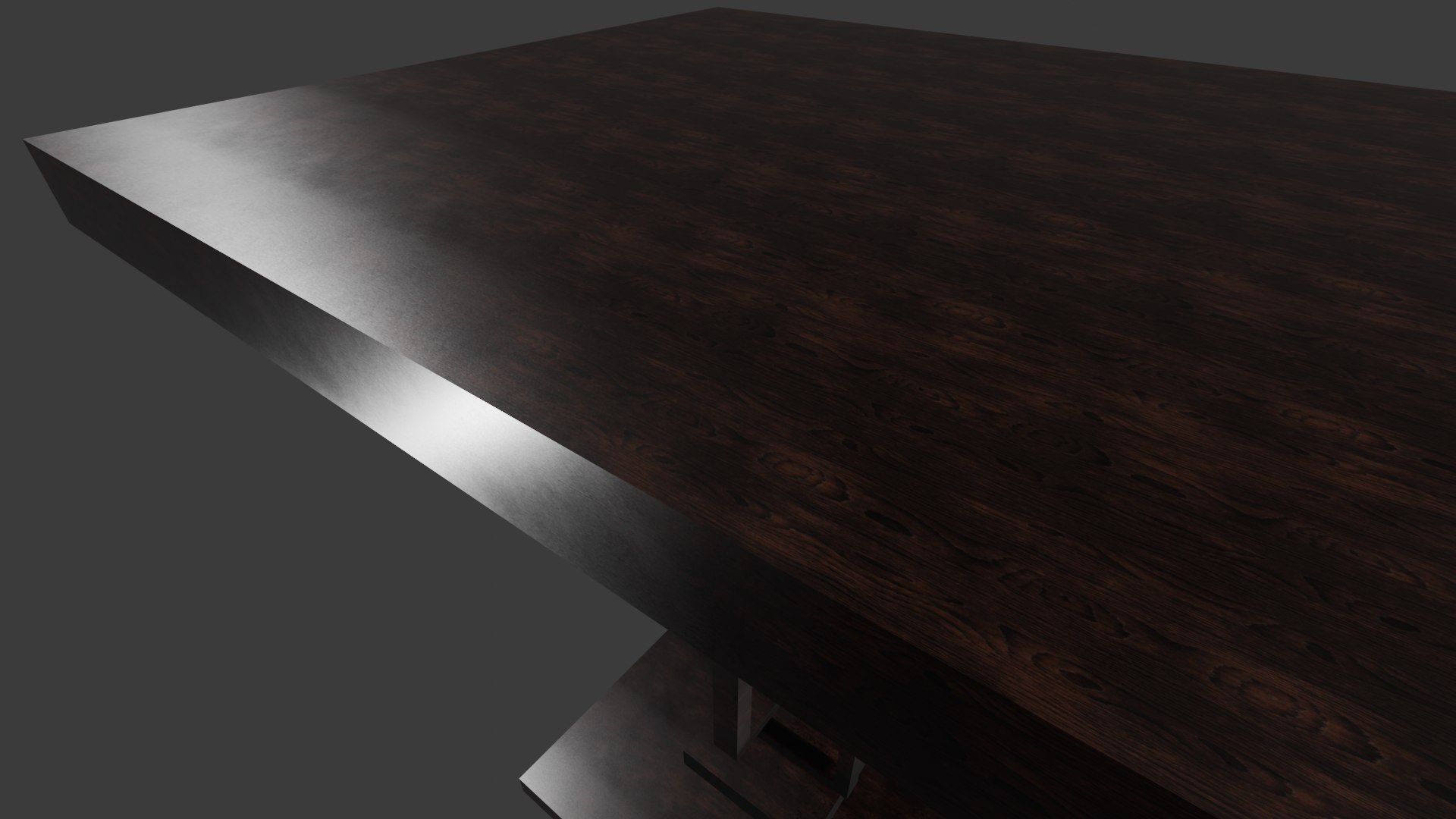 3D Wood Table Model - TurboSquid 2354975