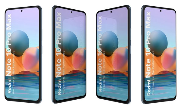 Xiaomi Redmi Note 10 Pro Max All Colors model - TurboSquid 1718859