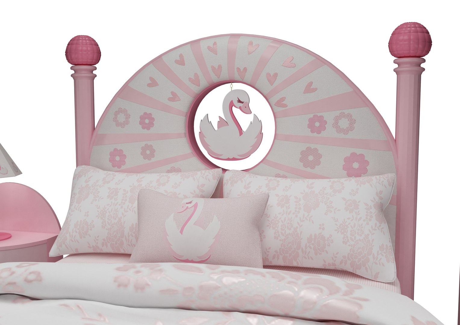 3D Model Girl Bed - TurboSquid 1549257