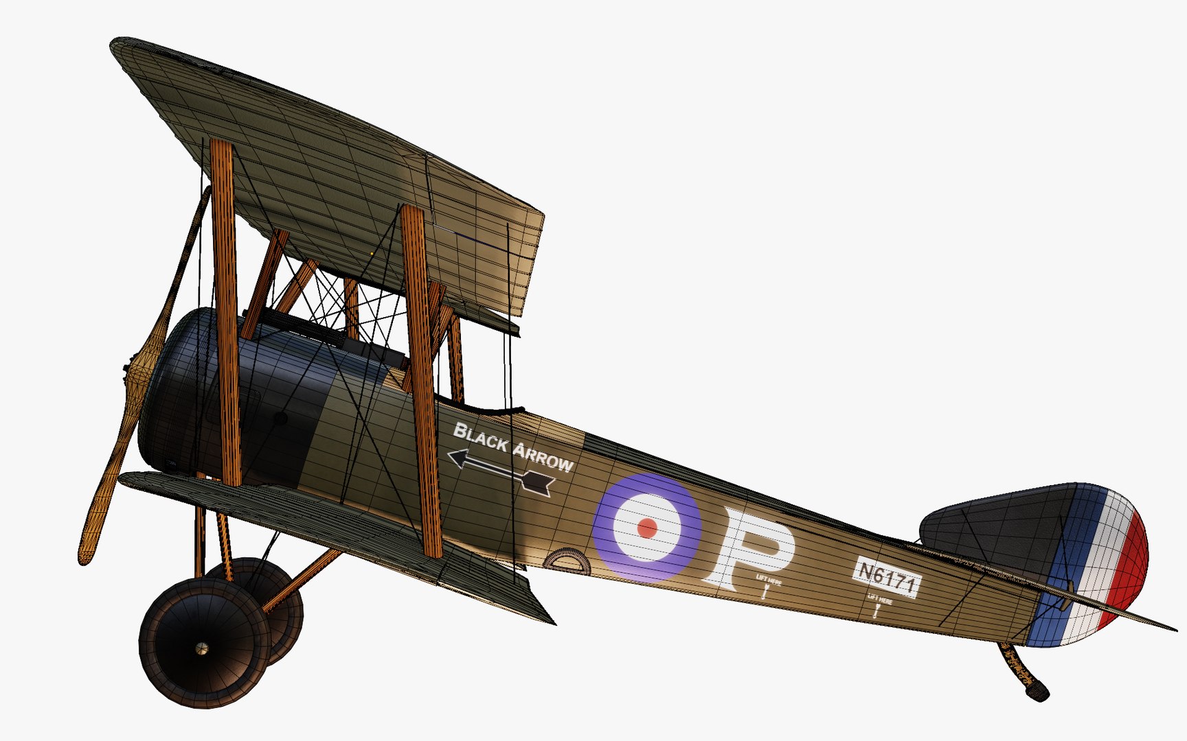 Wwi Sopwith Pup Aircraft 3d Model