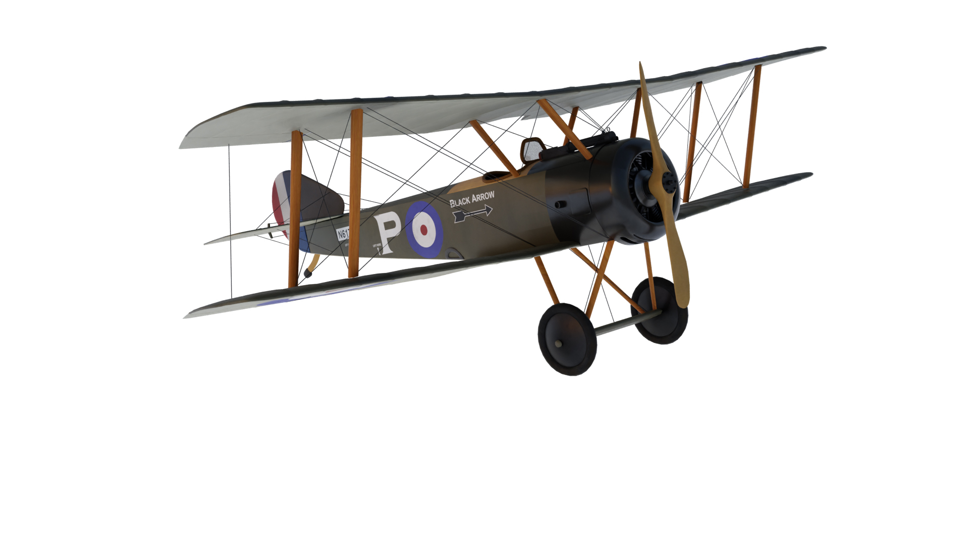 Wwi Sopwith Pup Aircraft 3d Model