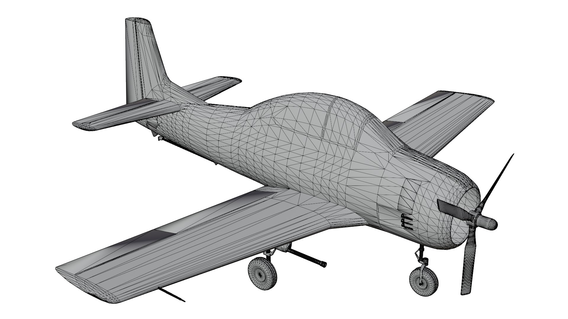 North American T28D Trojan Model - TurboSquid 2251894