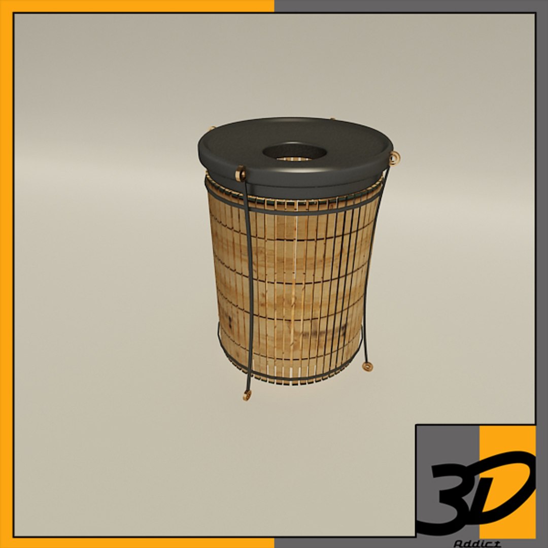 3d Model Of Litter Barrel