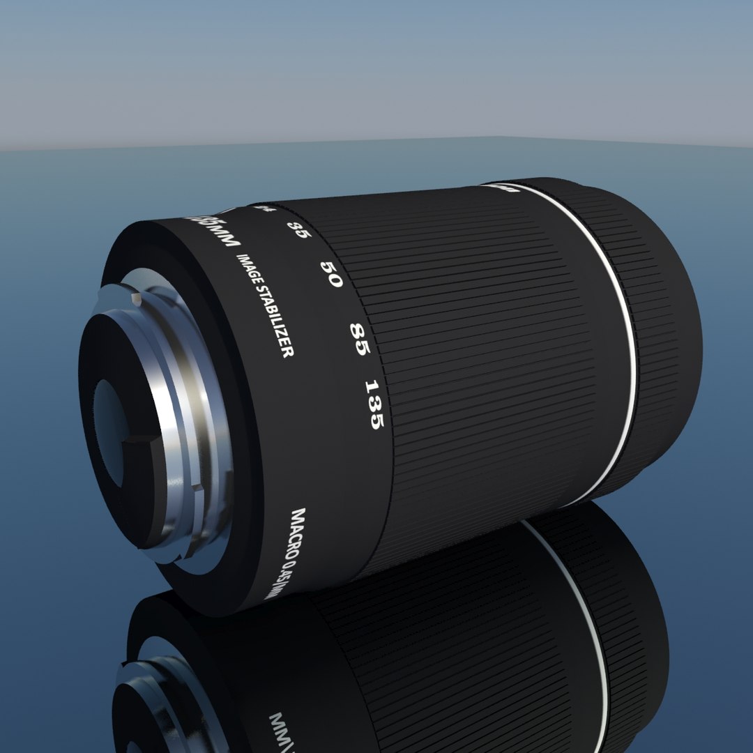 canon lens 18-135mm 3d model