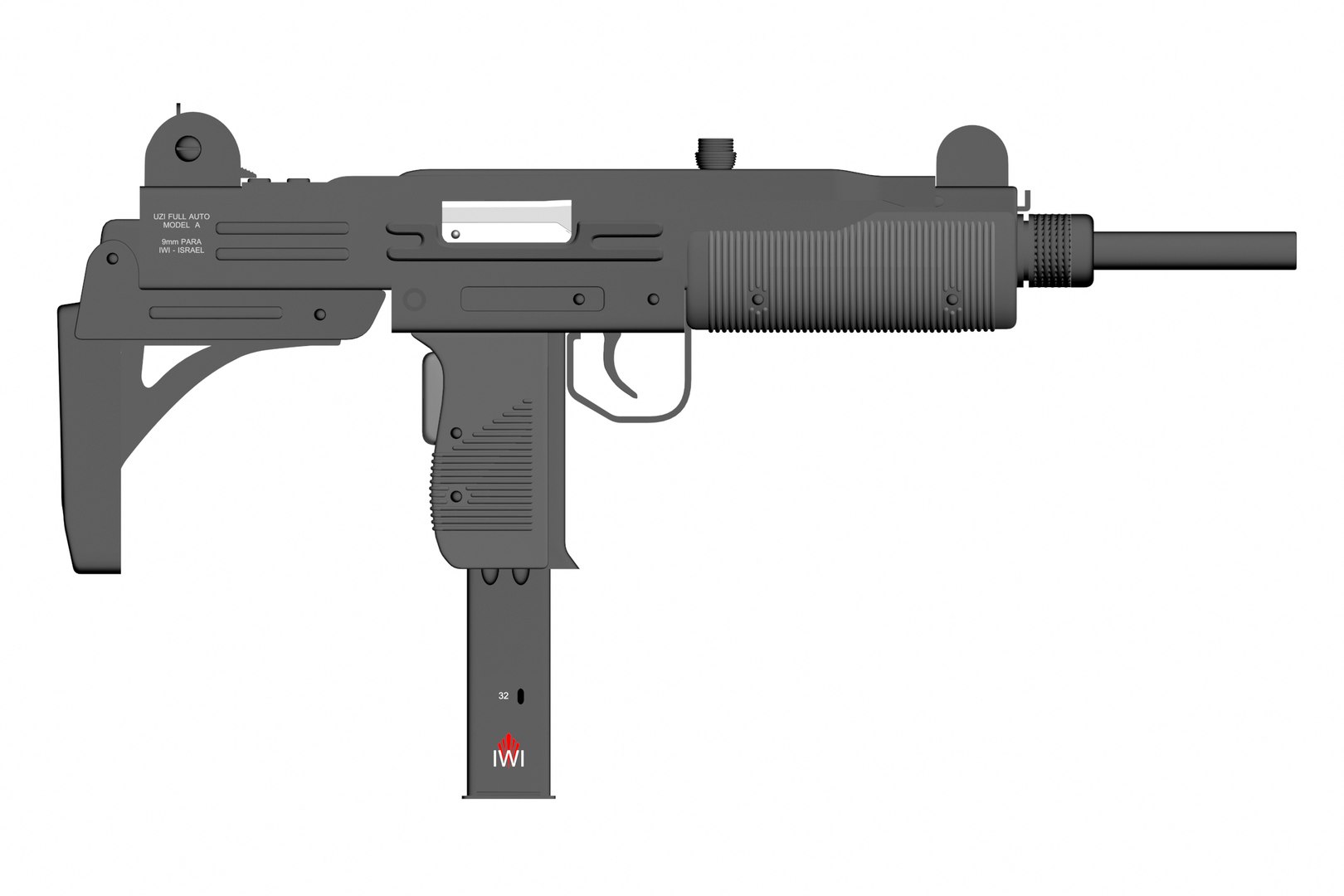 3D Uzi - Model A Model - TurboSquid 2060855