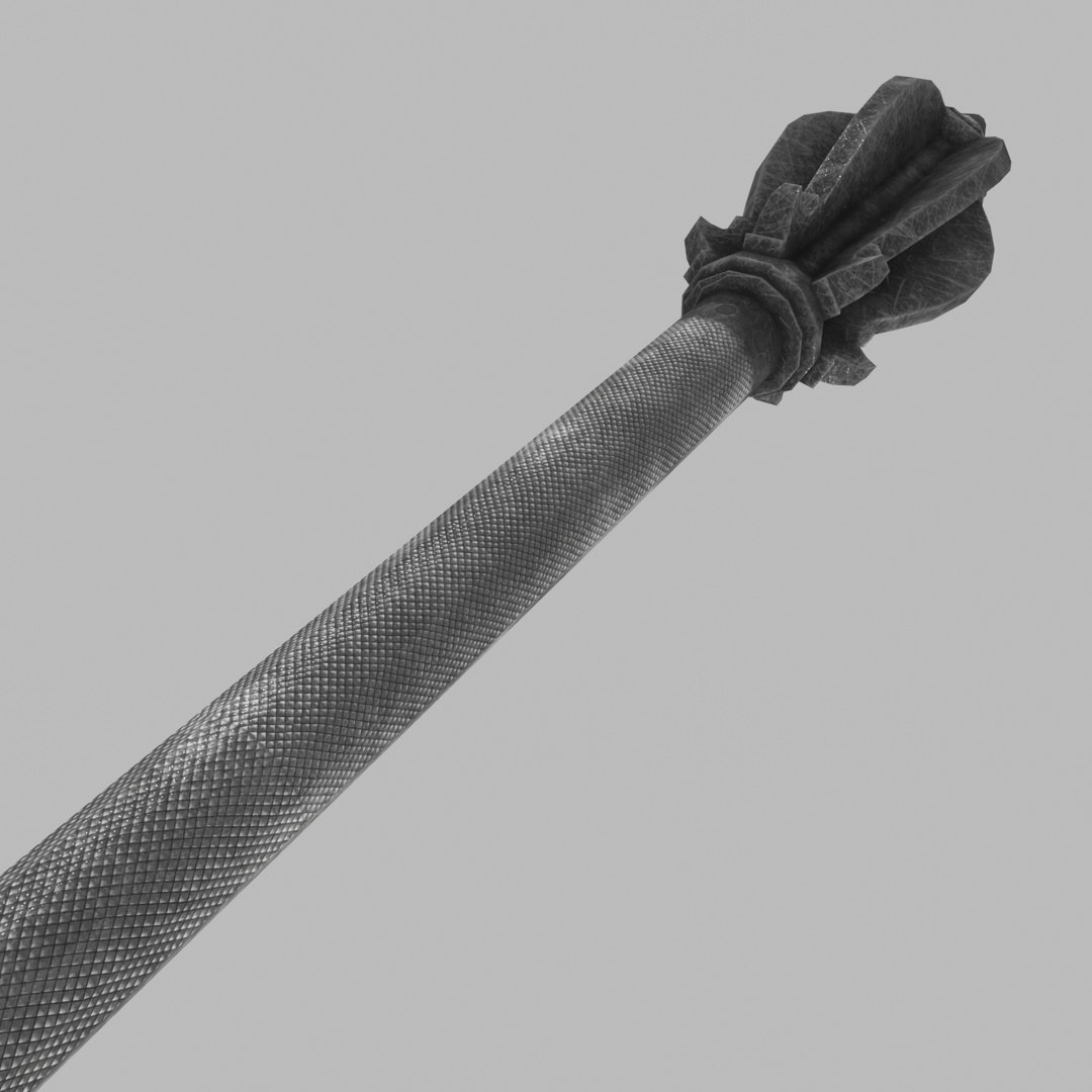 Old Worn Indian Mace 3d Model