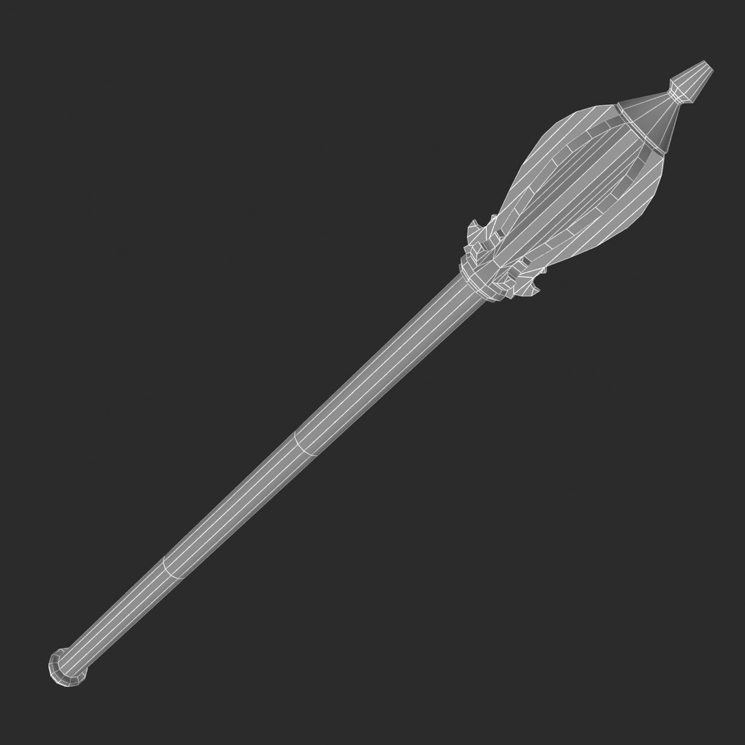 Old Worn Indian Mace 3d Model