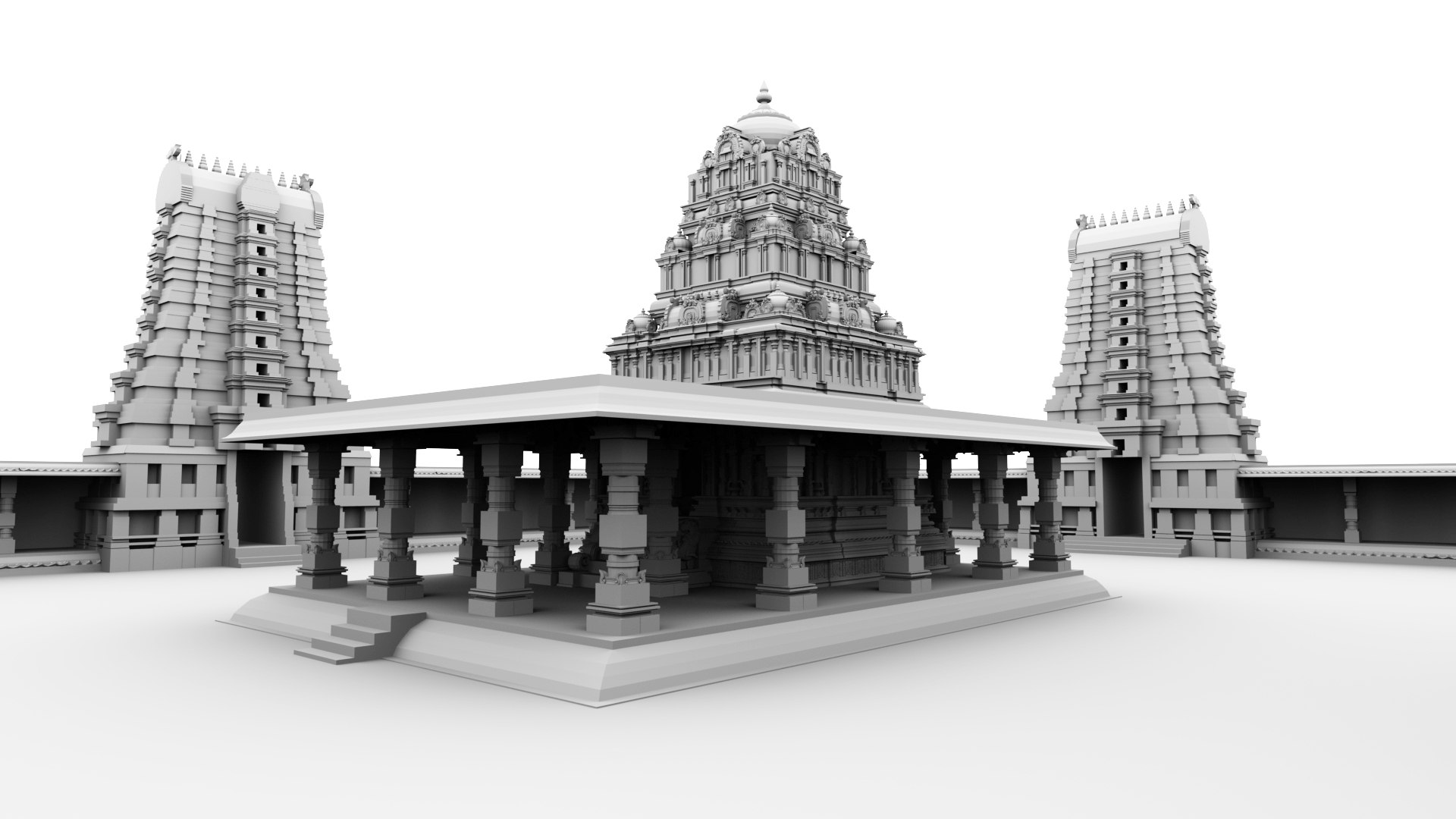 Hindu Temple 3D Model - TurboSquid 2376983