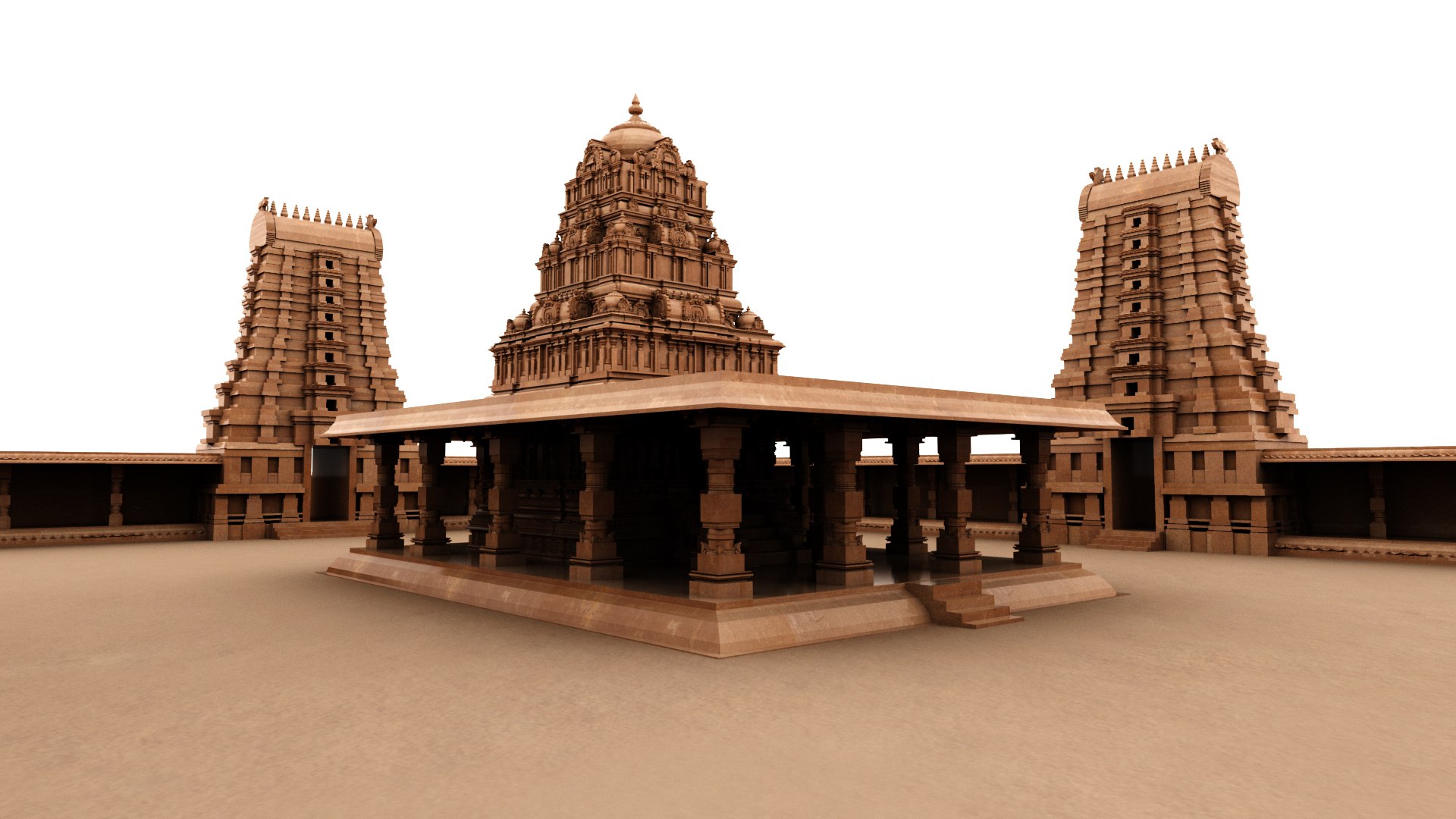 Hindu Temple 3D Model - TurboSquid 2376983