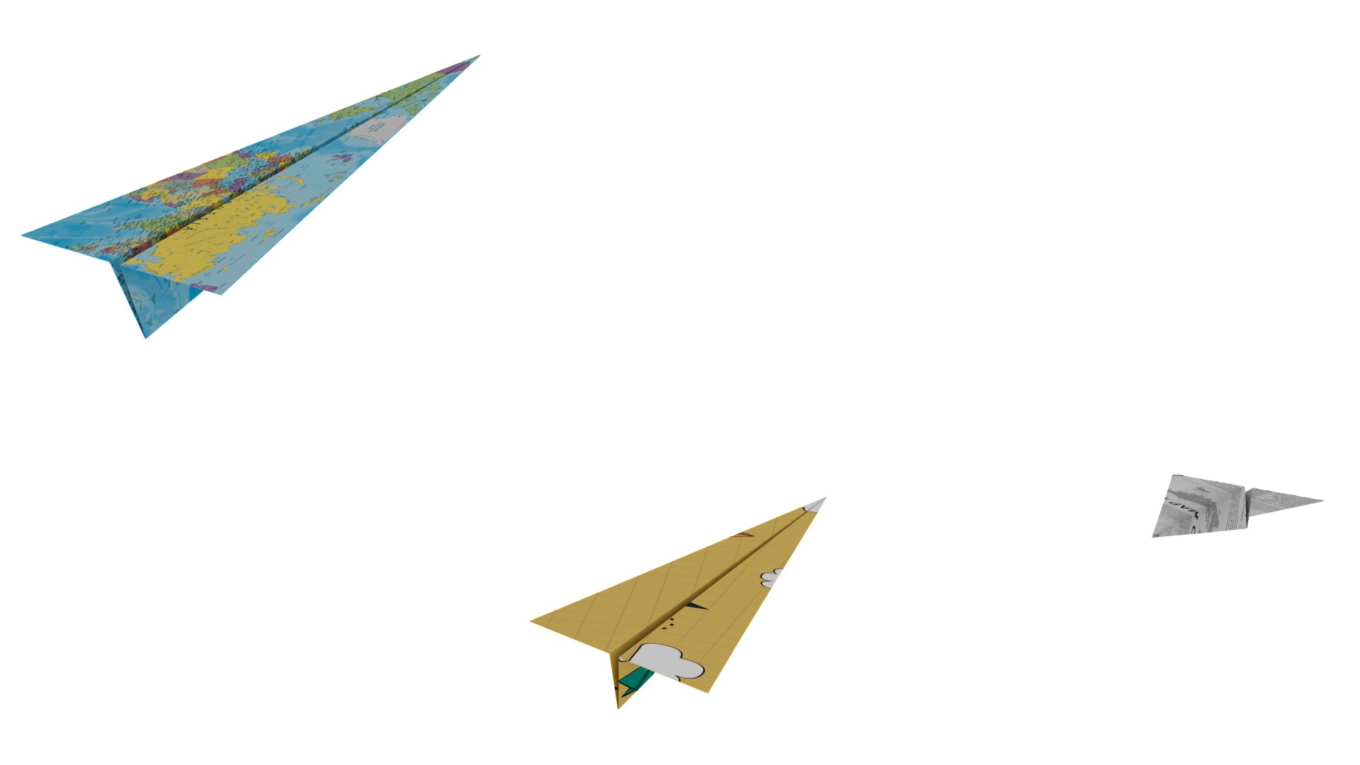 Free Paper Plane Cartoon Maya Rigged 3D Model - TurboSquid 2352002