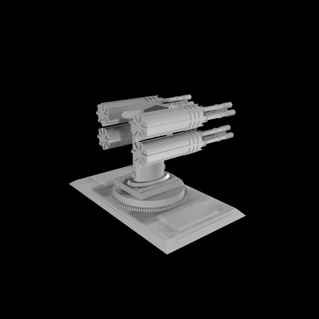 3d Model Turret Laser