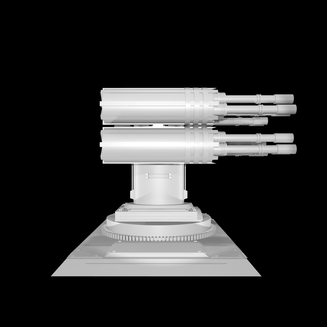 3d Model Turret Laser