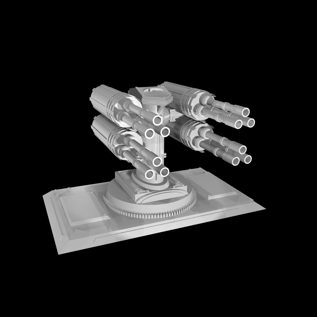 3d Model Turret Laser