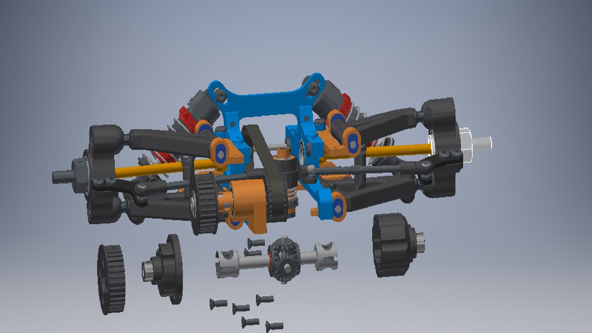 3D offroad front suspension and drive model - TurboSquid 2042264