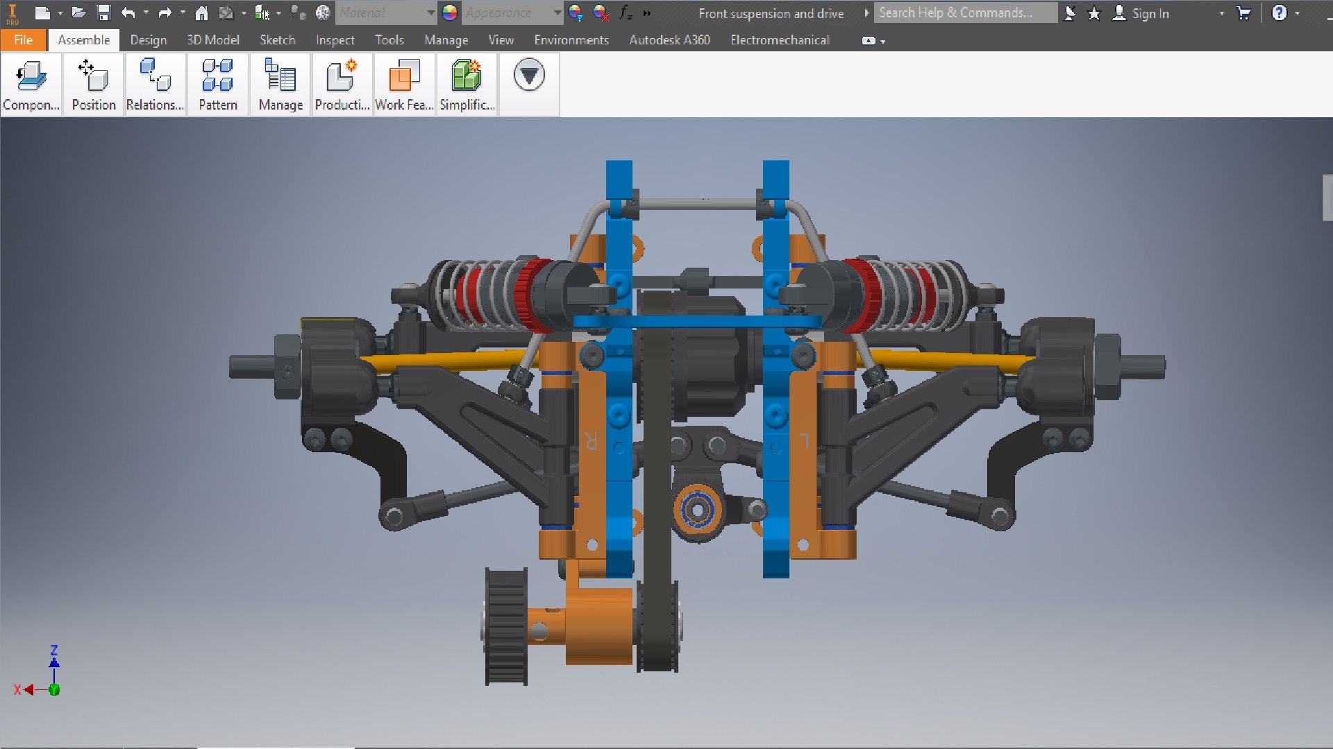 3D offroad front suspension and drive model - TurboSquid 2042264