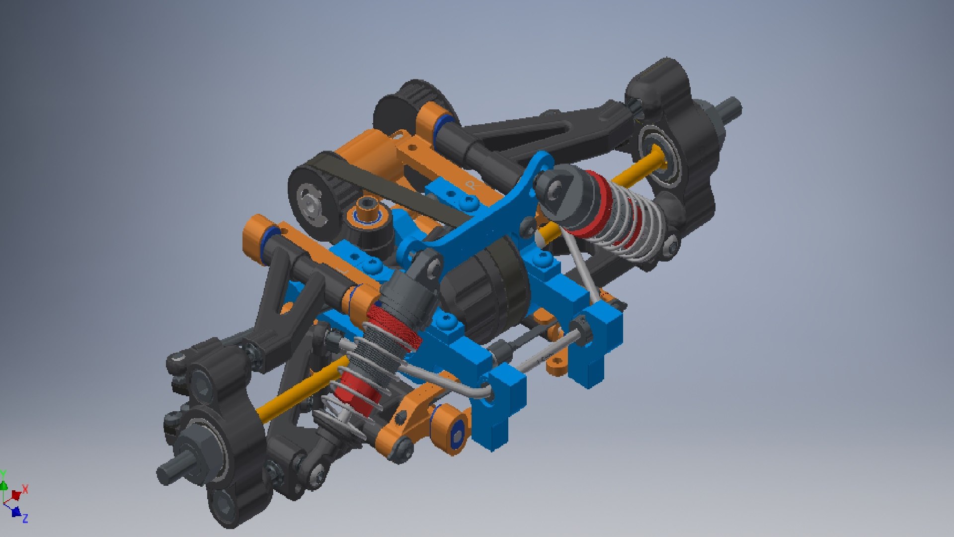 3D offroad front suspension and drive model - TurboSquid 2042264