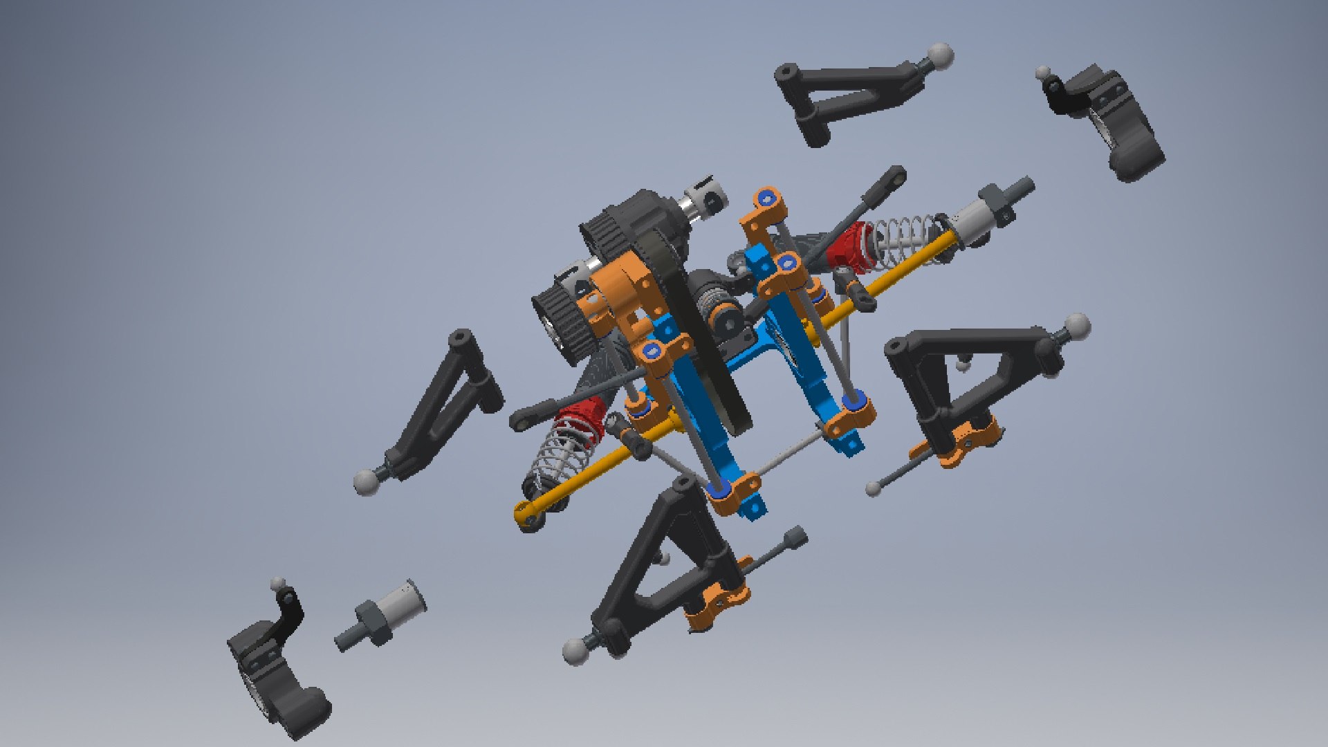 3D offroad front suspension and drive model - TurboSquid 2042264