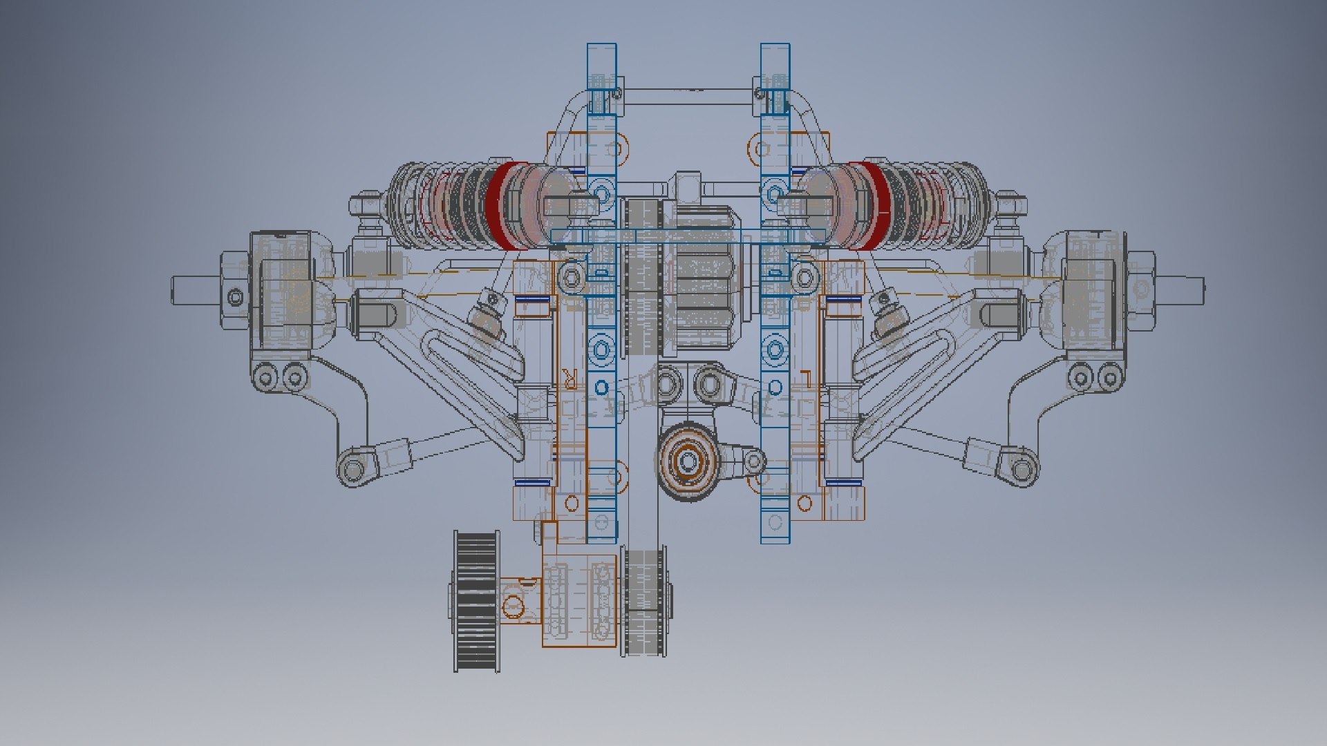3D offroad front suspension and drive model - TurboSquid 2042264