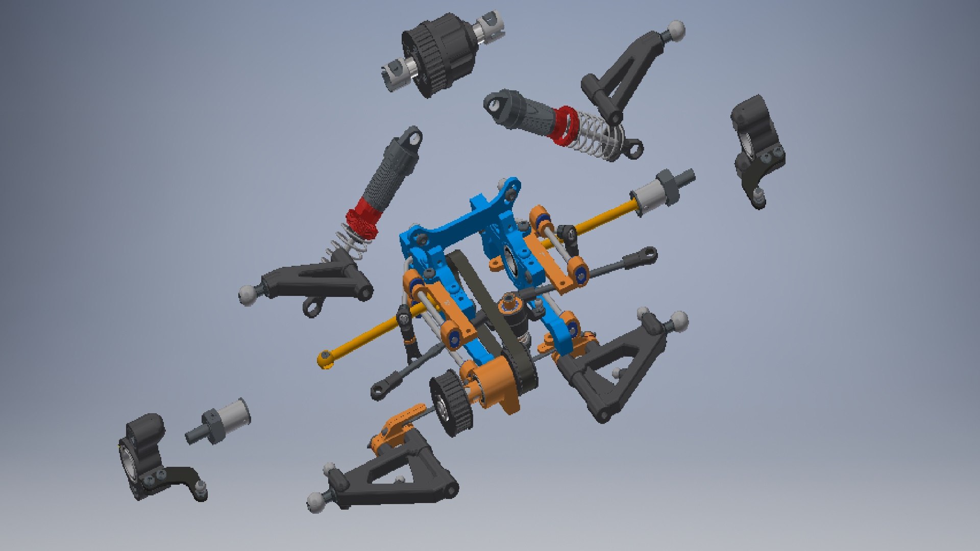 3D offroad front suspension and drive model - TurboSquid 2042264