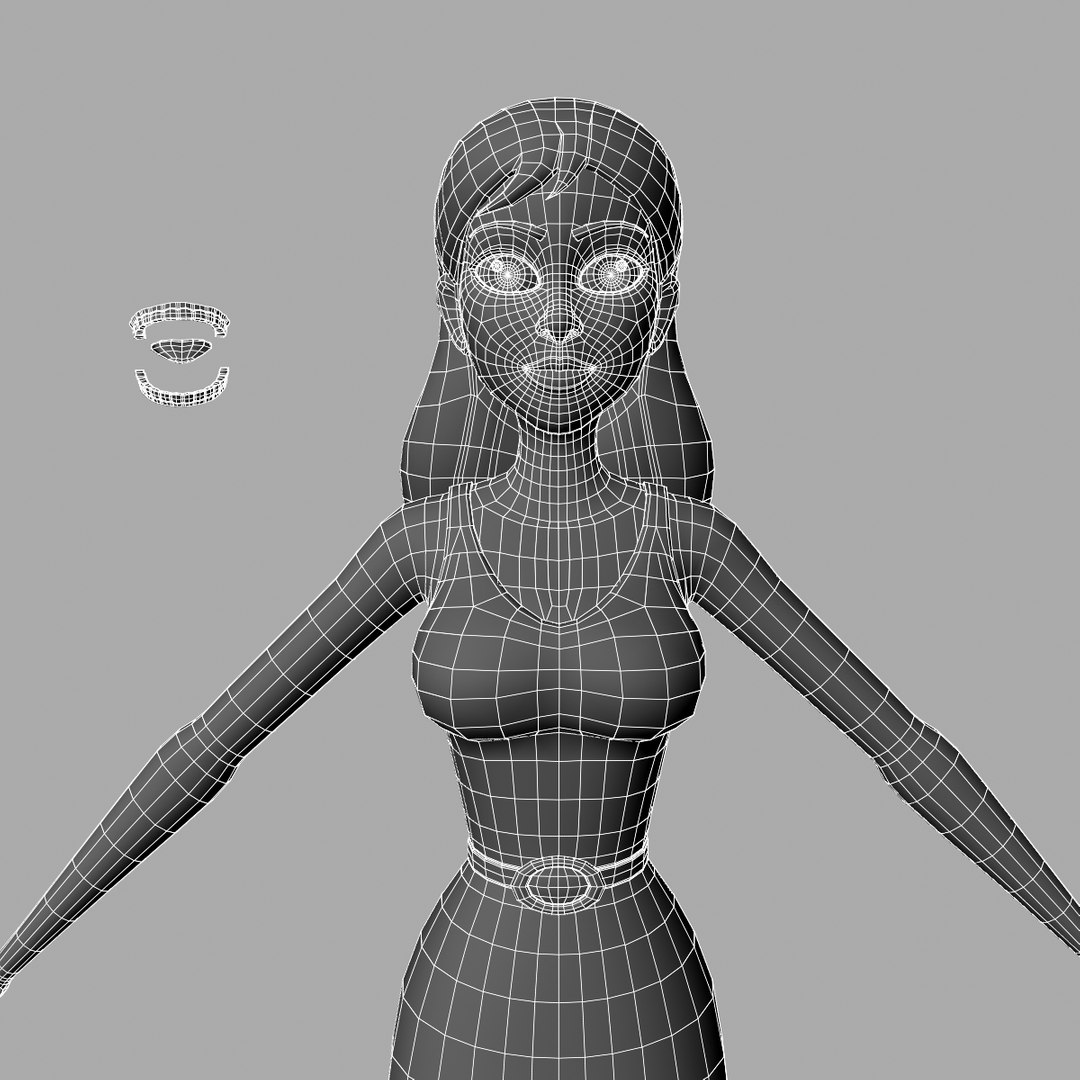 Female Char 3d Model
