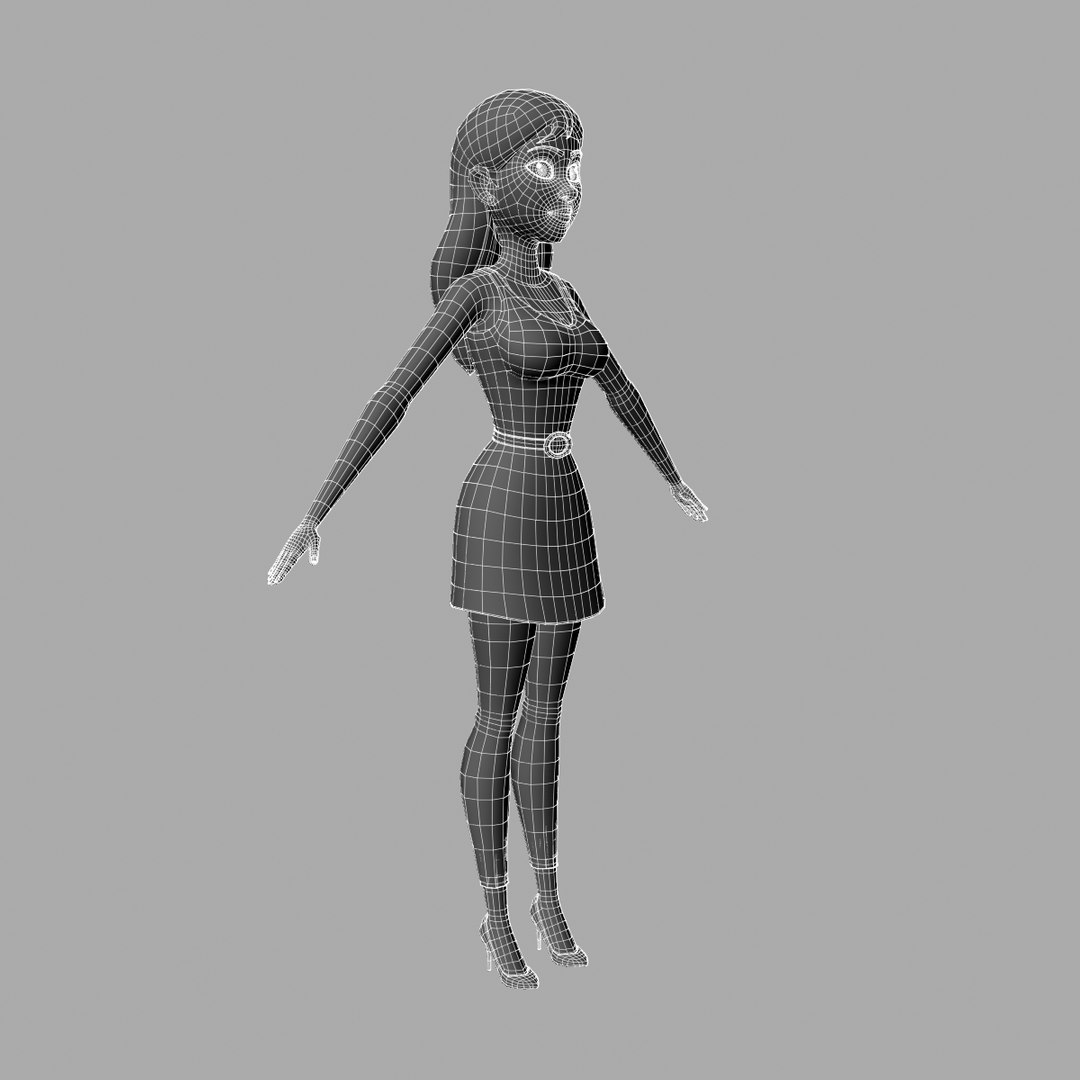 Female Char 3d Model