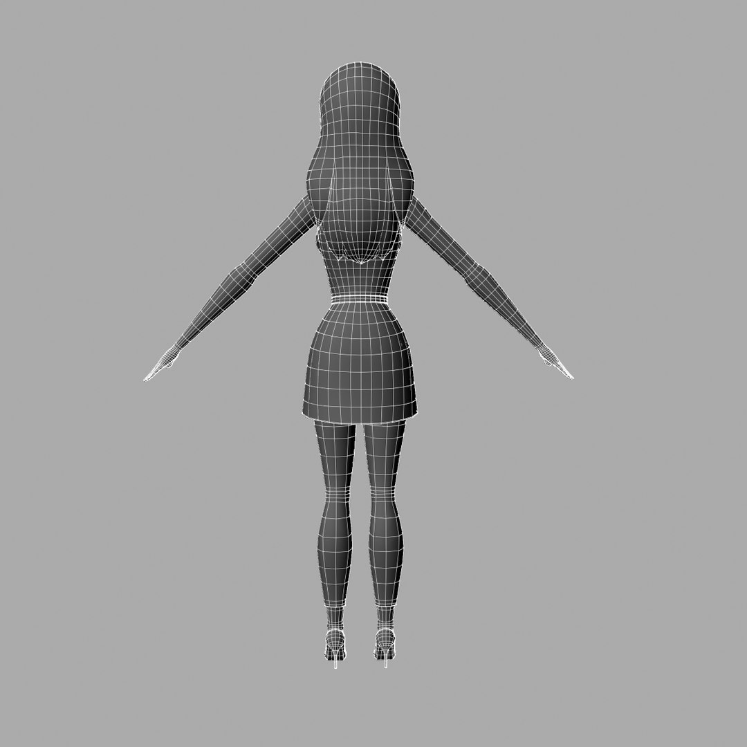 Female Char 3d Model