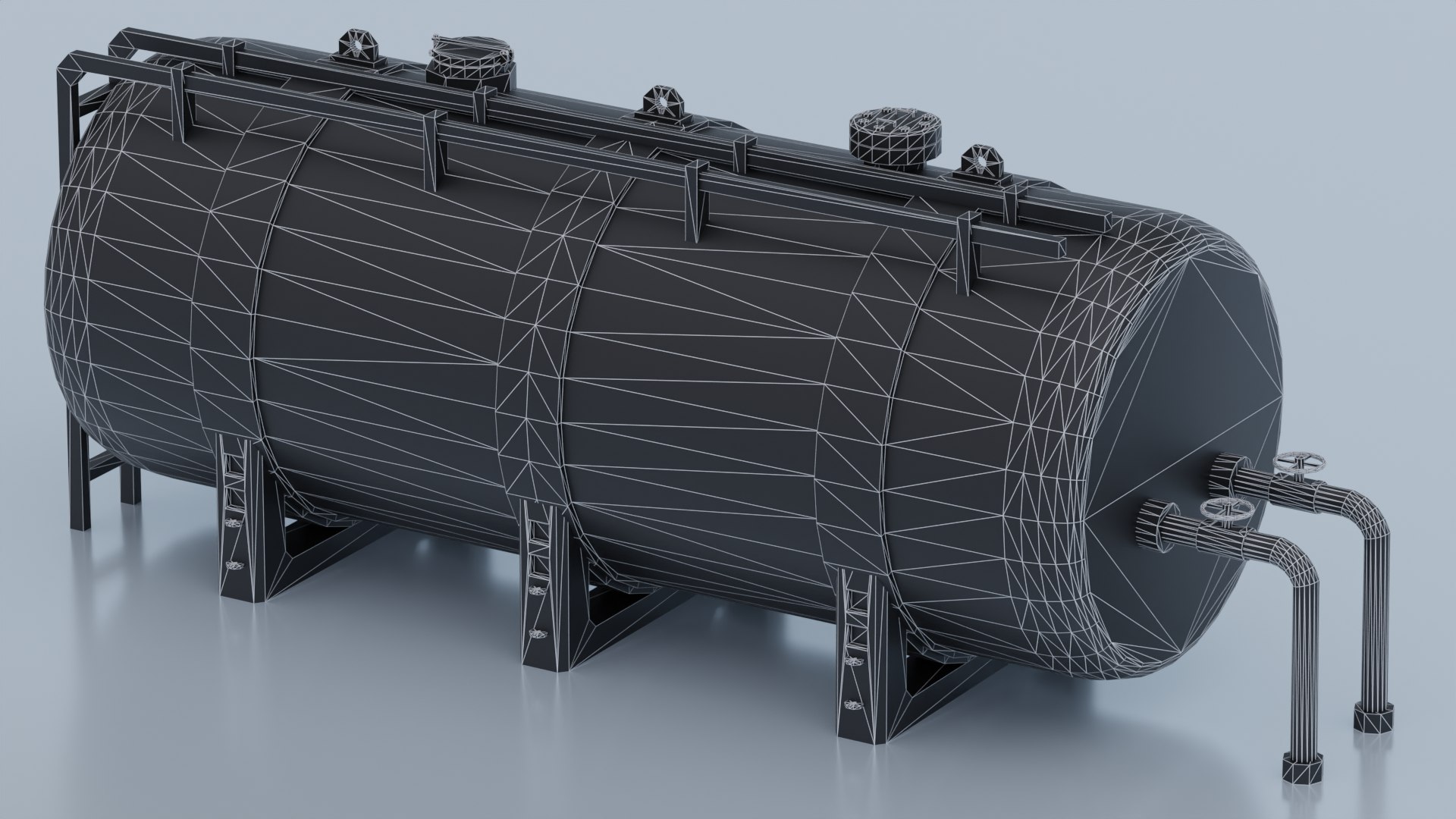 3D Cistern Oil Tank Lowpoly PBR - TurboSquid 1897504