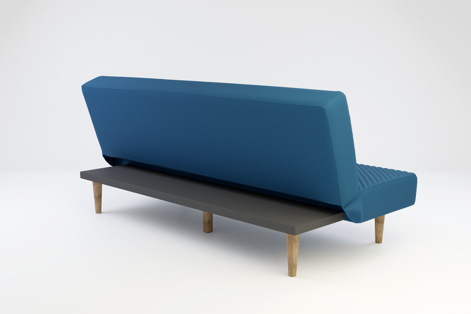 Futon Leather Fabric 3D Model - TurboSquid 1451376