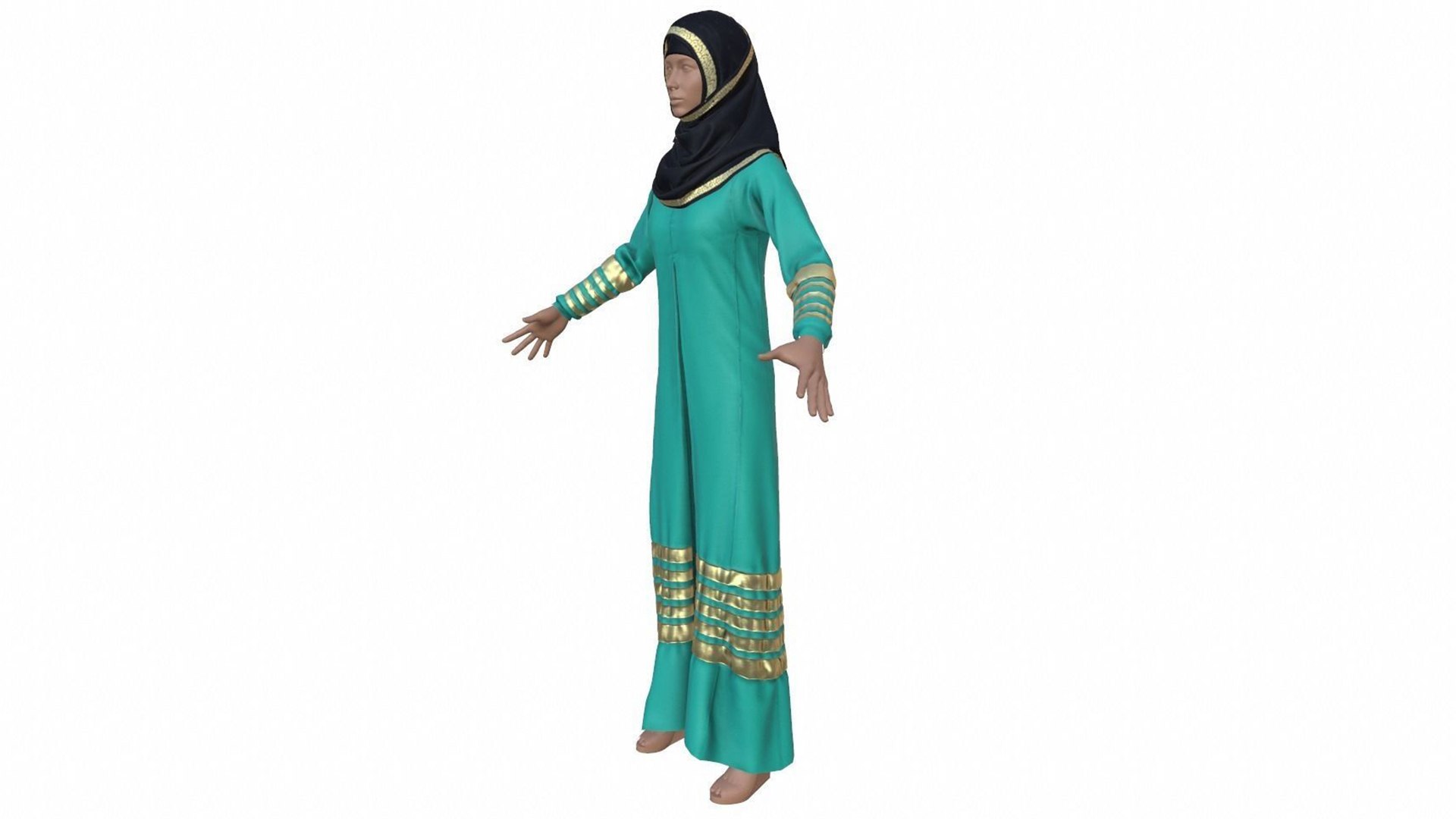 3D Cloth Arab Model - TurboSquid 1584221